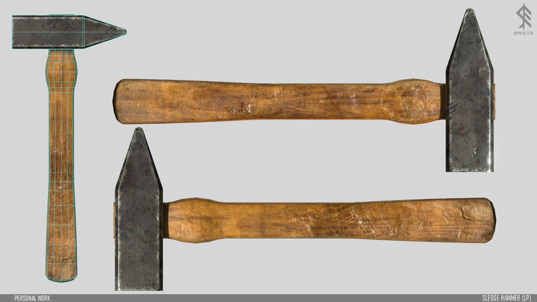 ArtStation - Game Ready Sledge Hammer | Game Assets