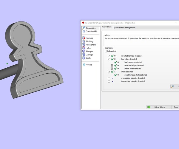 ArtStation - Pawn pendant and earrings chess set 3D print model | Resources