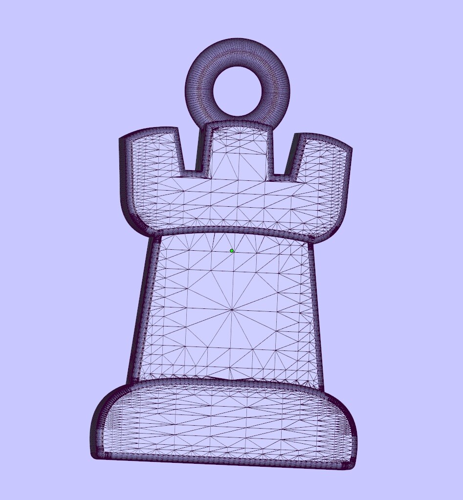 ArtStation - Rook pendant and earrings chess set 3D print model | Resources