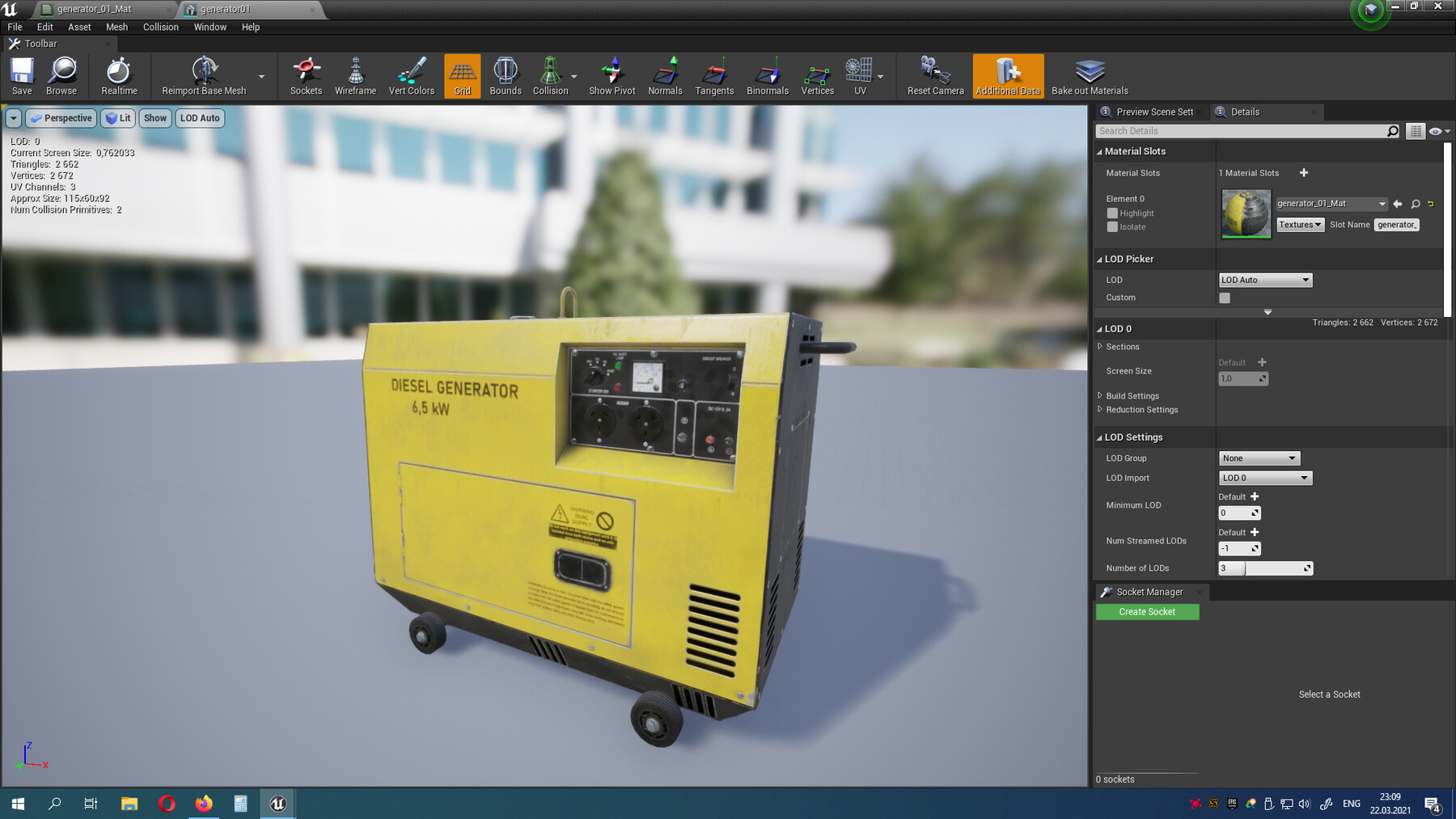 ArtStation - Diesel generator | Game Assets