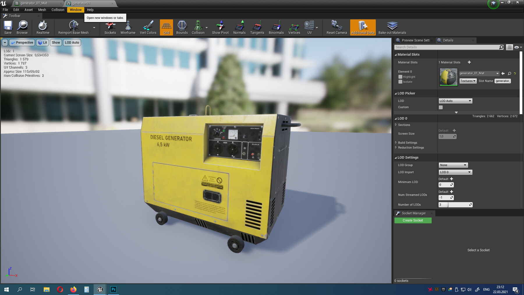 ArtStation - Diesel generator | Game Assets