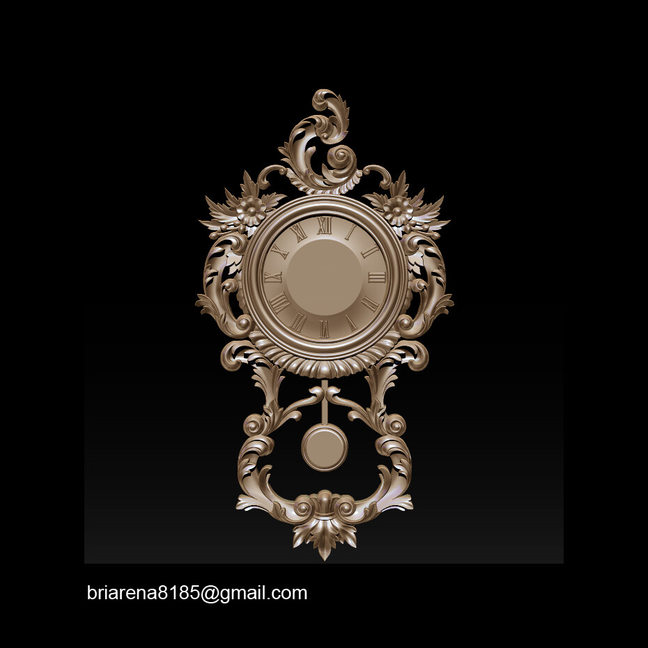 ArtStation - Pendule Rocaille | Resources