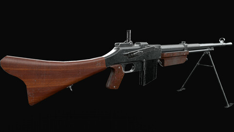 ArtStation - BAR1928 SubMachine Gun | Game Assets