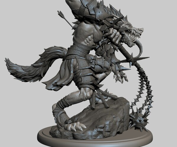 ArtStation - Yeenoghu Miniature for 3d printing | Resources