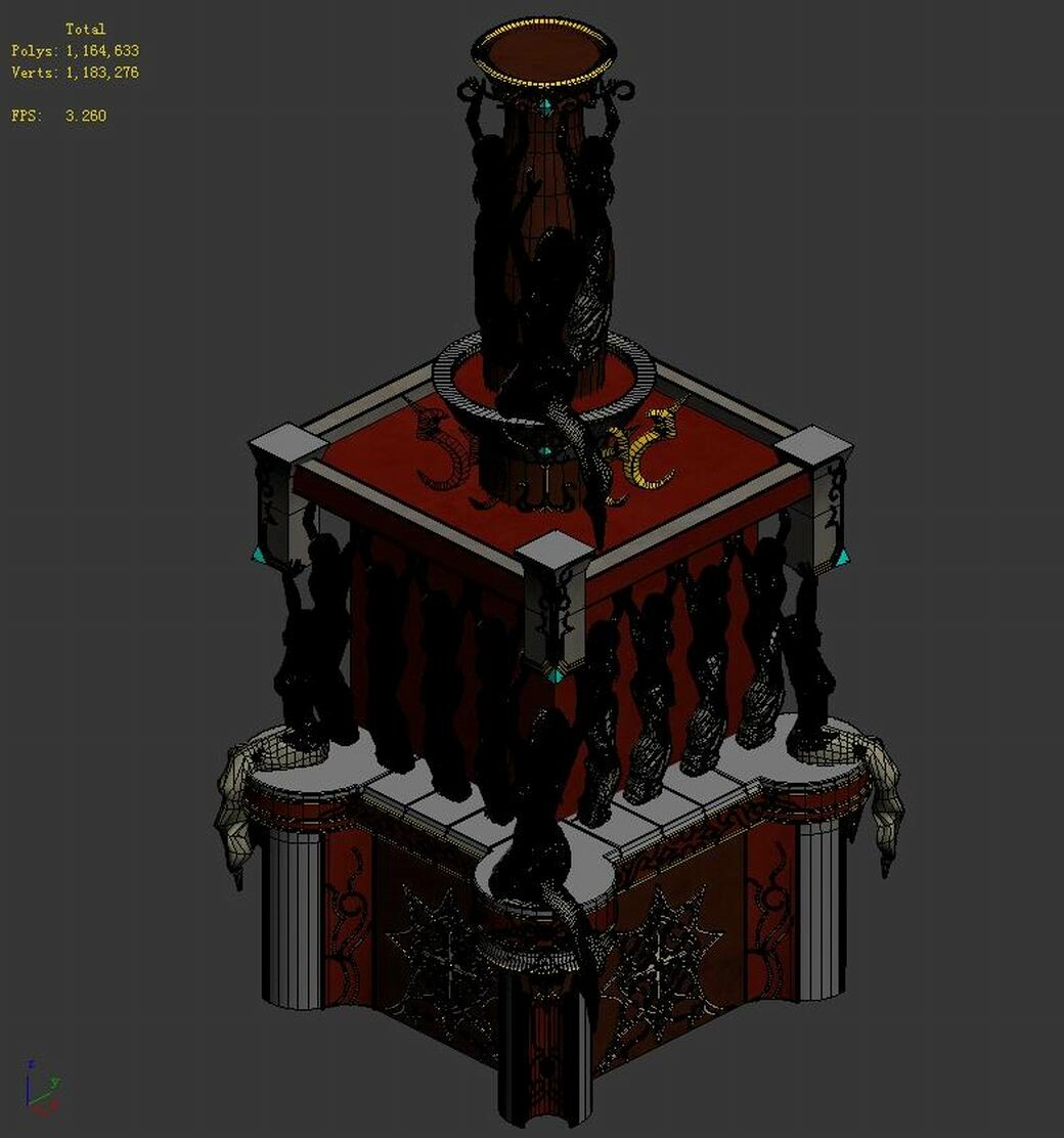 ArtStation - Angel altar - statue 01 | Game Assets