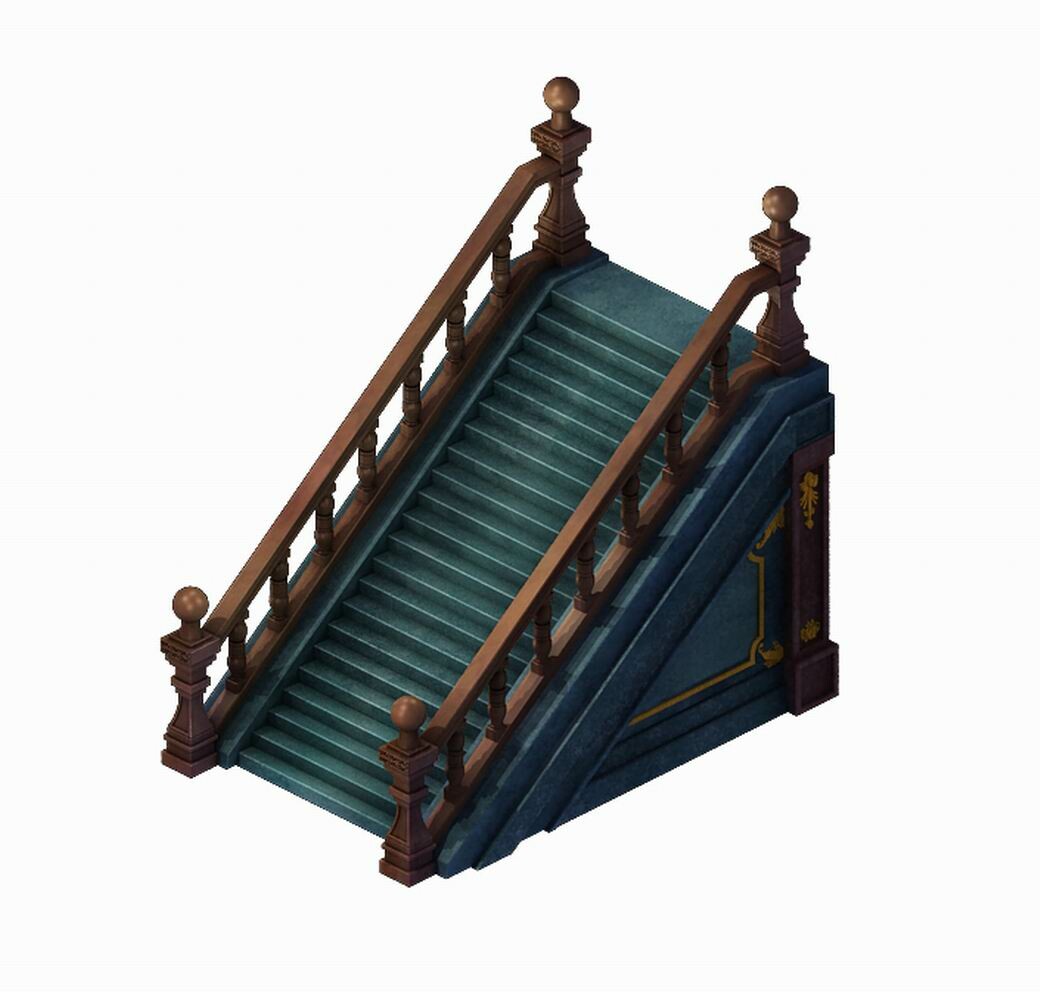ArtStation - Library - Stairs 07 | Game Assets