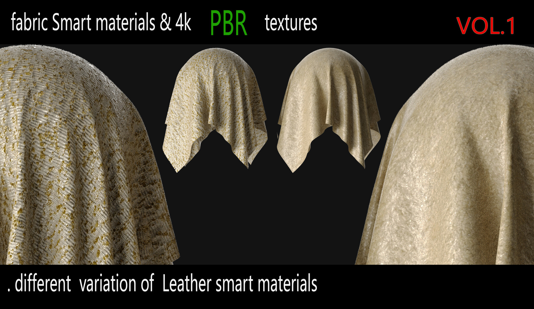 ArtStation - 62 High Quality fabric Smart Materials Bundle + 4K PBR ...