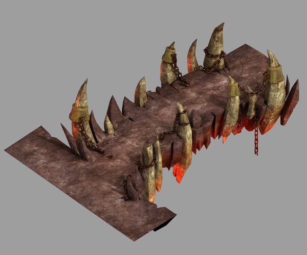 ArtStation - Not Zhoushan - Volcano - Stone Bridge 01 | Game Assets