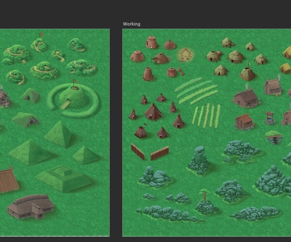 ArtStation - Environment Pack: Grassland Structures | Game Assets