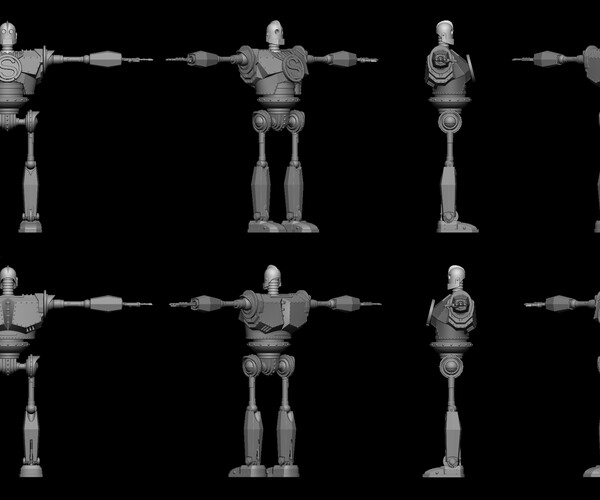 ArtStation - Iron Giant Full model | Resources