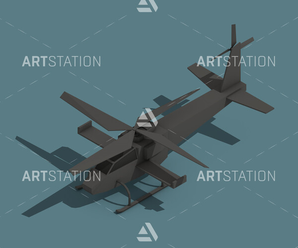 ArtStation - Low Poly Military Air Force Isometric Icon | Game Assets
