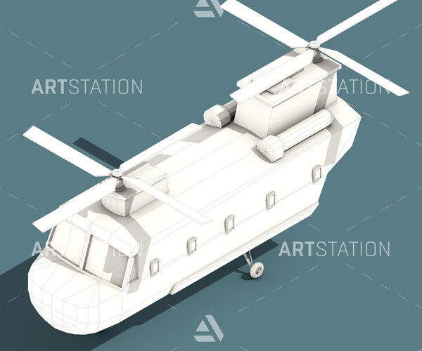 ArtStation - Low Poly Military Air Force Isometric Icon | Game Assets