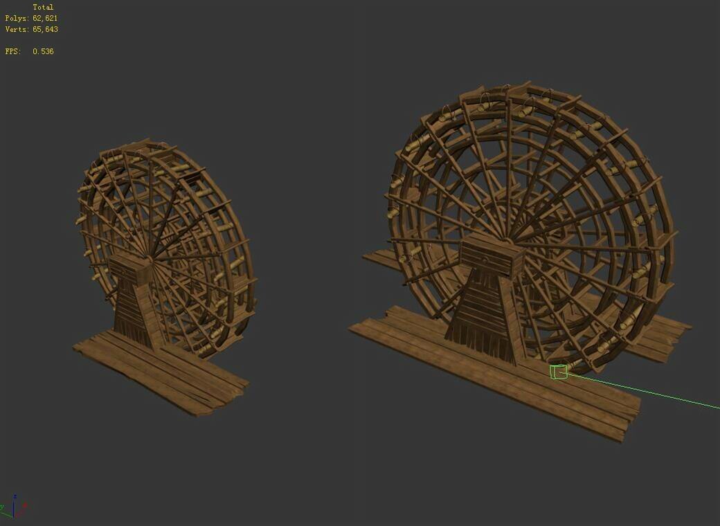 ArtStation - Tool Building - Waterwheel 32 | Game Assets