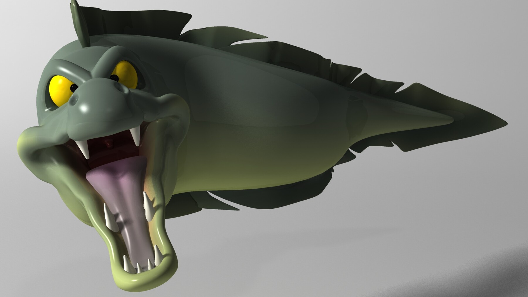 ArtStation - Cartoon Moray eel Rigged | Resources