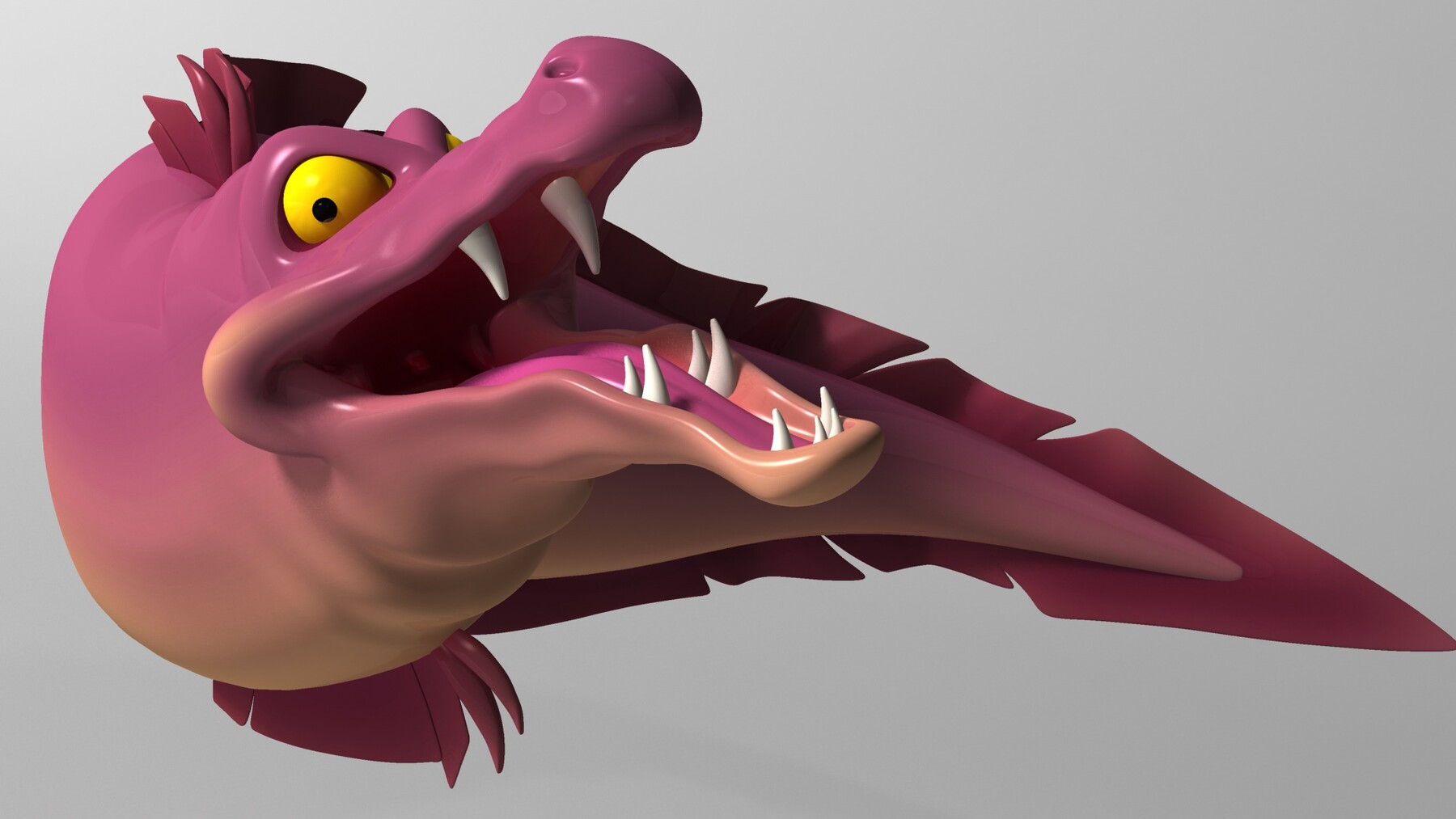 ArtStation - Cartoon Moray eel Rigged | Resources