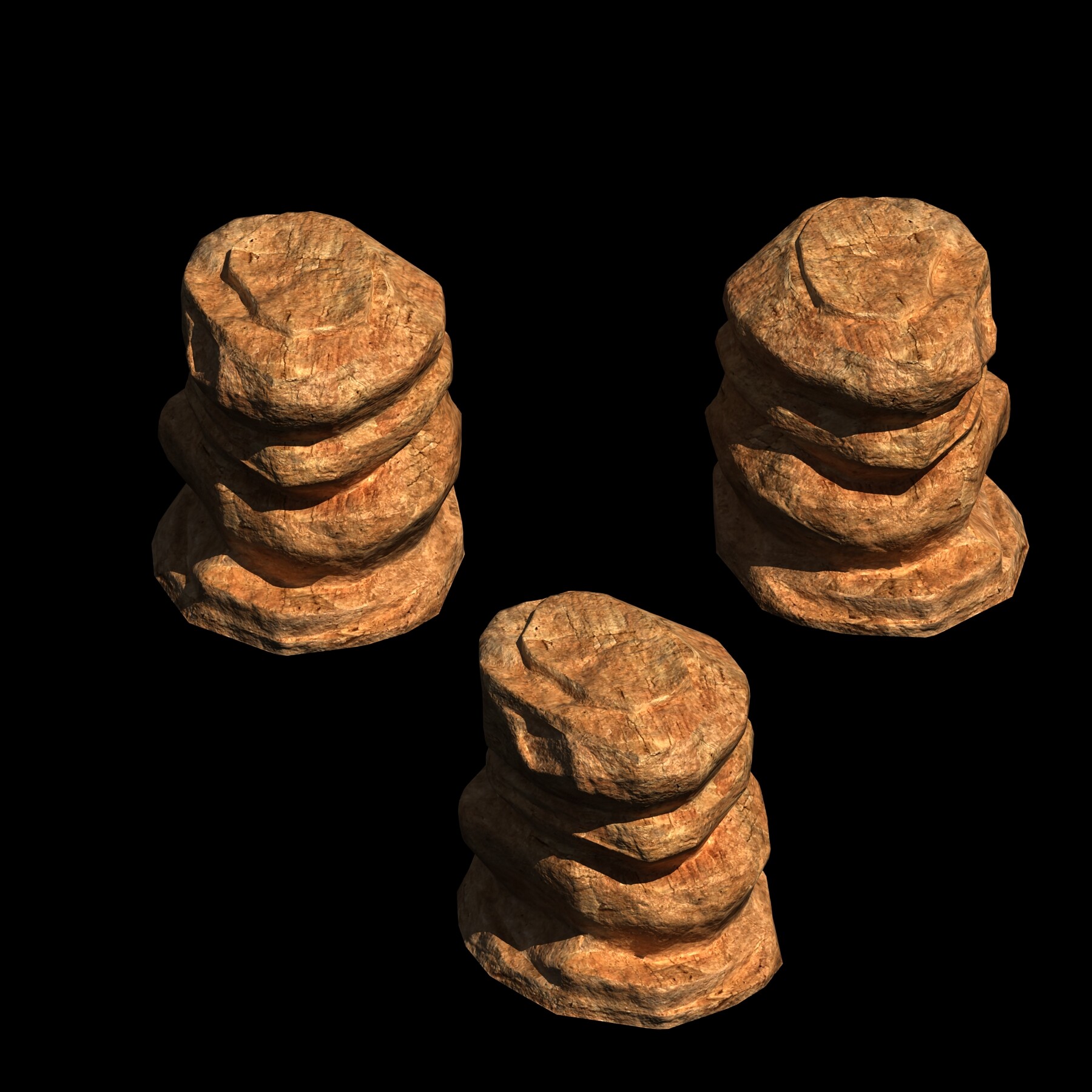 ArtStation - Desert - Mountain - Wind Stone 07 | Game Assets