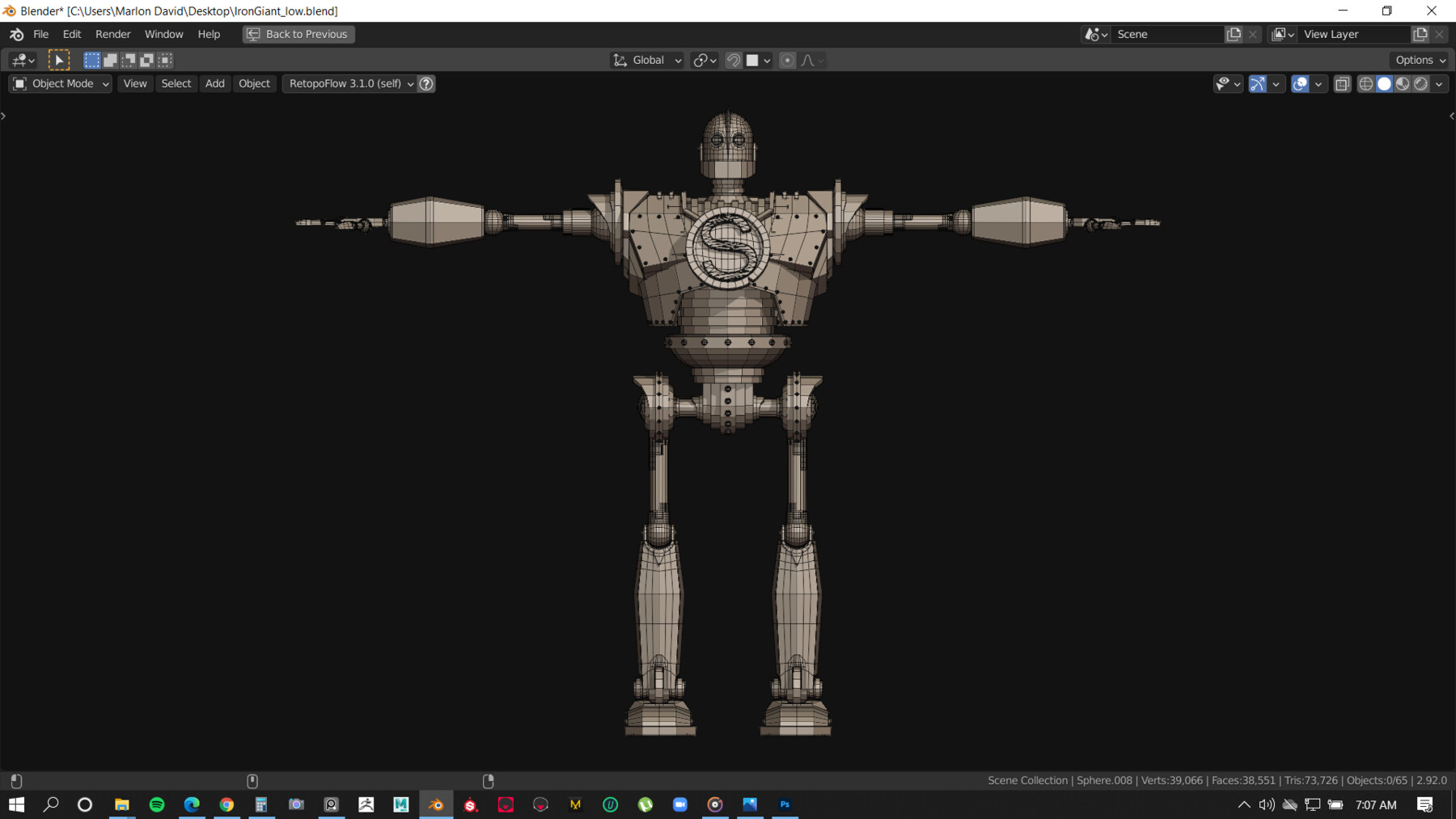 ArtStation - Iron Giant Full model | Resources
