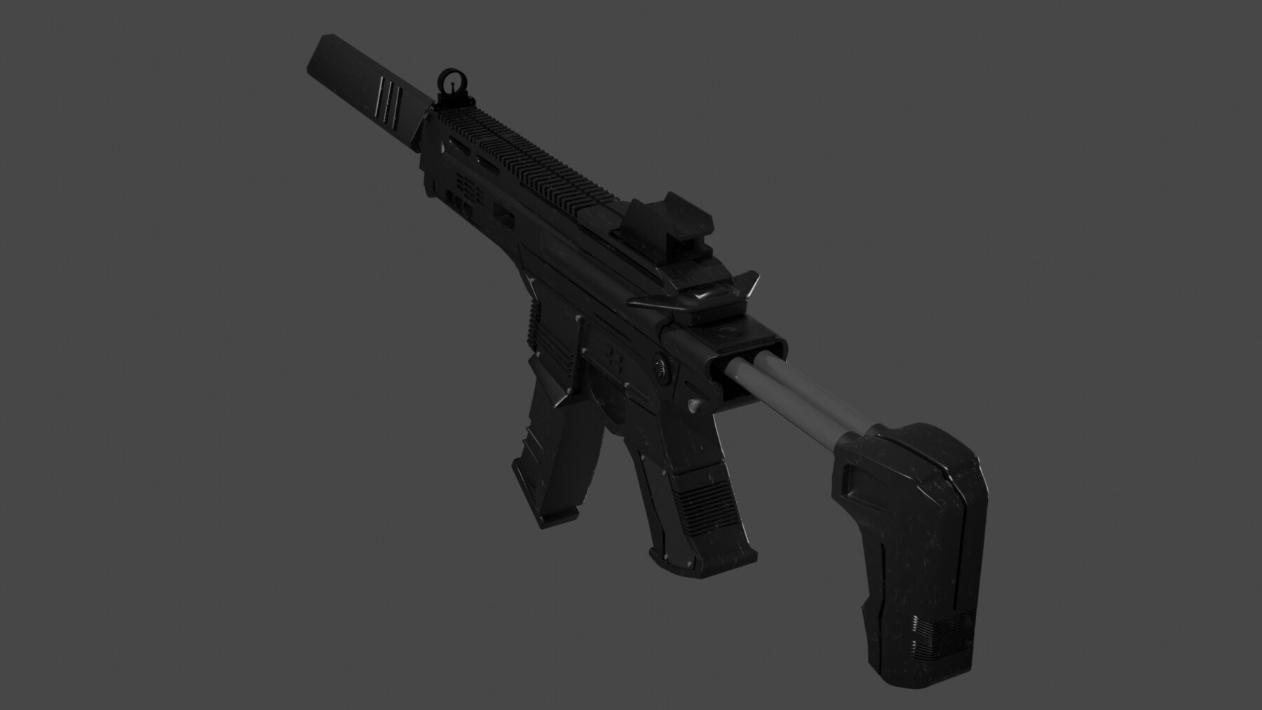 ArtStation - sub machine gun | Game Assets