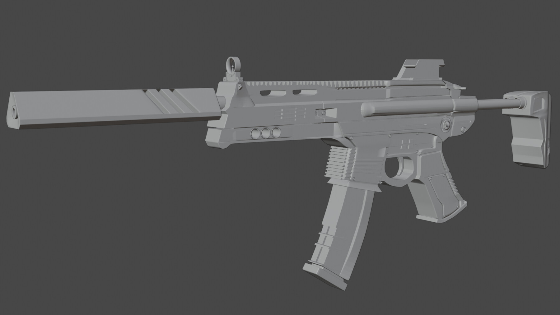 ArtStation - sub machine gun | Game Assets