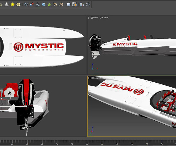 ArtStation - Mystic Powerboat C3800 WHITE | Resources