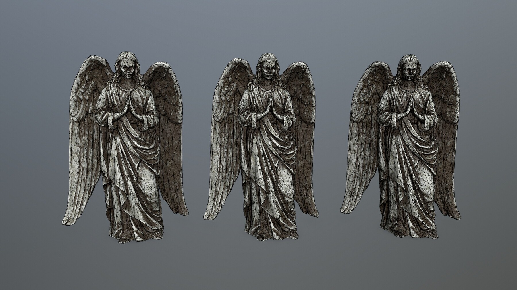 ArtStation - angel statue | Game Assets