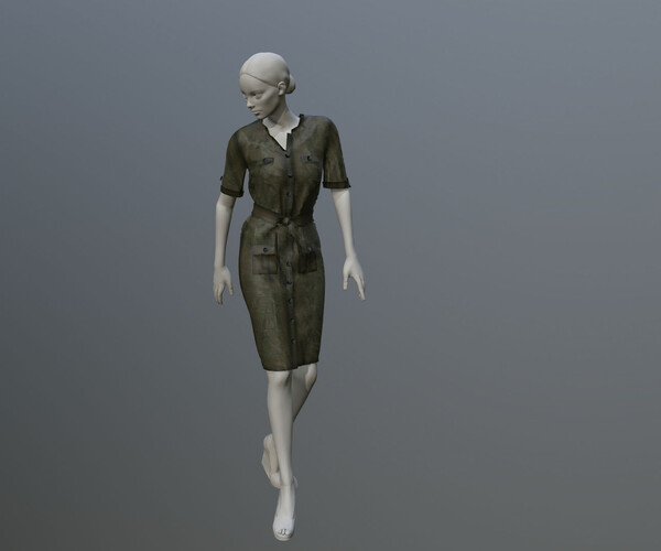 ArtStation - Military Dress | Game Assets