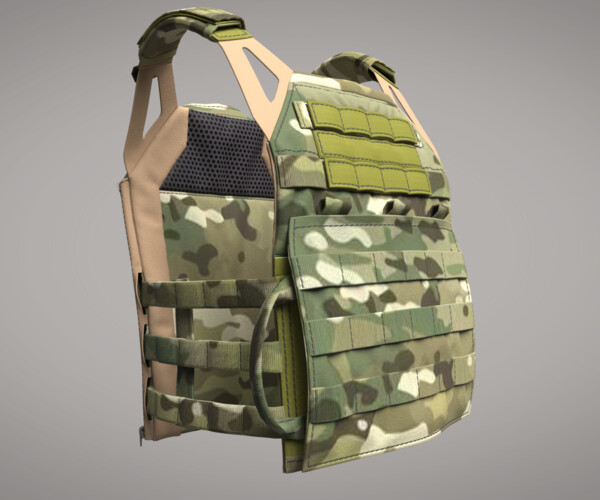 ArtStation - Military Bulletproof Plate Carrier Vest Crye Precision JPC ...