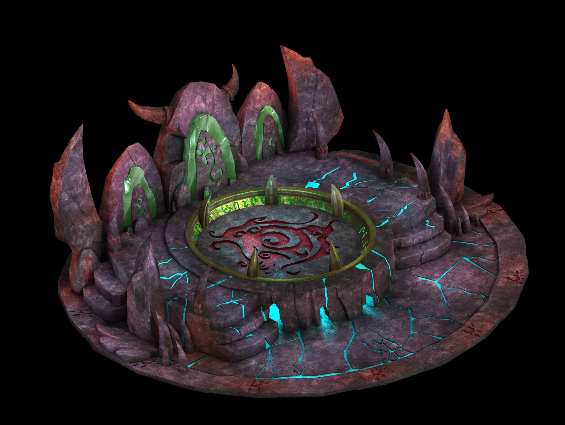 ArtStation - Lava Hell - Altar 65 | Game Assets