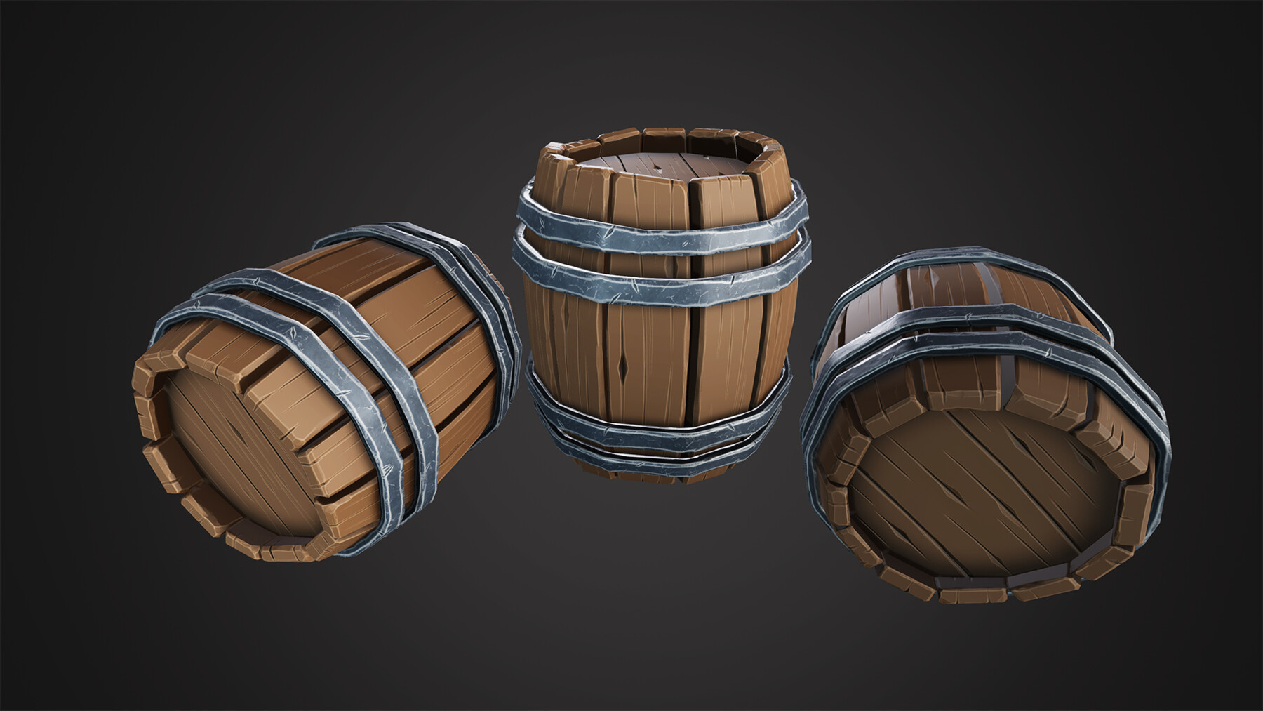 ArtStation - Stylized Wooden Barrel | Game Assets