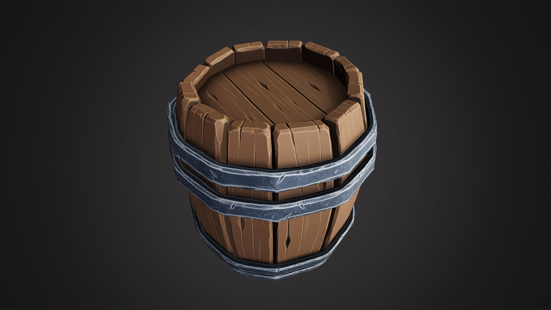 ArtStation - Stylized Wooden Barrel | Game Assets
