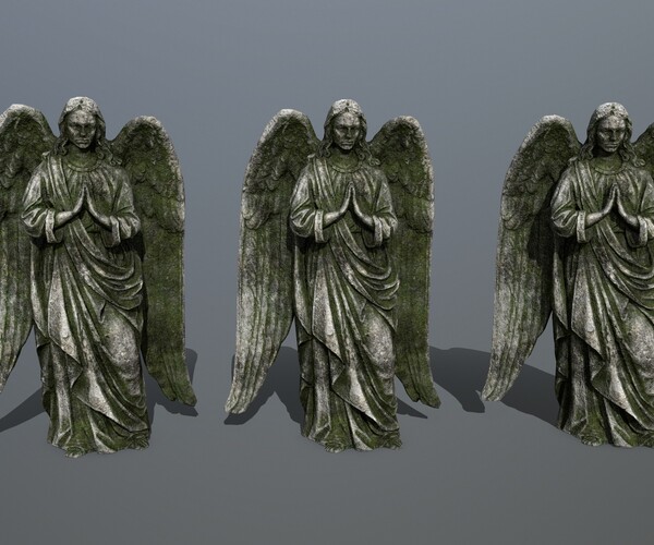 ArtStation - angel statue 4 | Game Assets