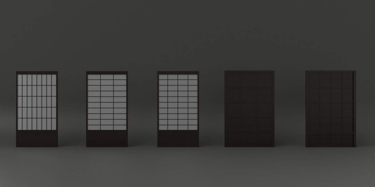 ArtStation - Japanese Shoji Doors And Walls | Game Assets