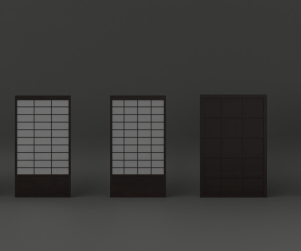 ArtStation - Japanese Shoji Doors And Walls | Game Assets