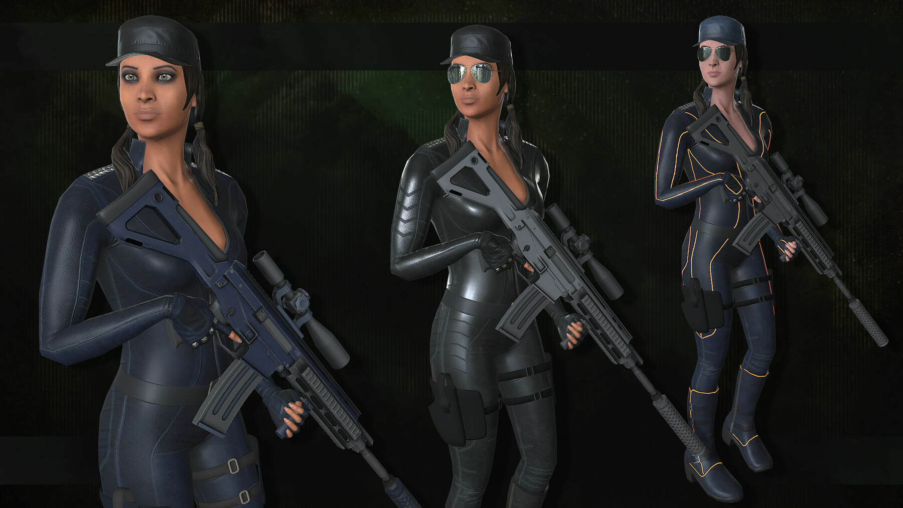 Leonardo Montero - Customizable Female Soldier Modern Style