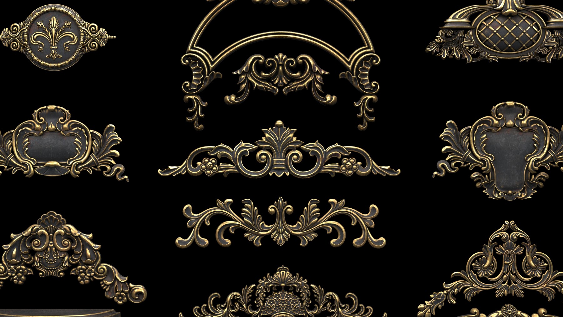 ArtStation - 4K Classical Ornaments | Resources