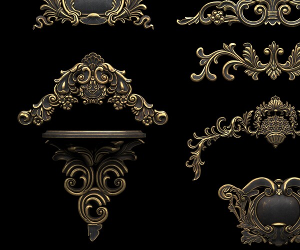 ArtStation - 4K Classical Ornaments | Resources