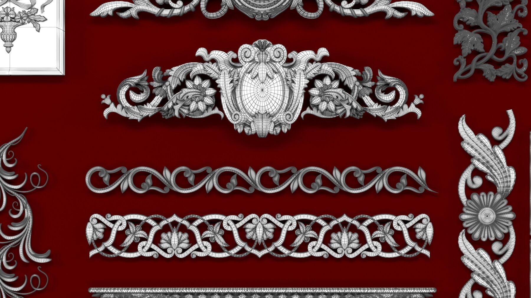 ArtStation - 4k Classical ornaments | Resources