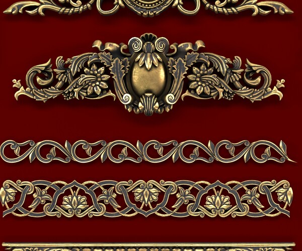 ArtStation - 4k Classical ornaments | Resources