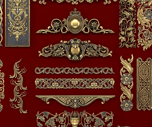 ArtStation - 4k Classical ornaments | Resources
