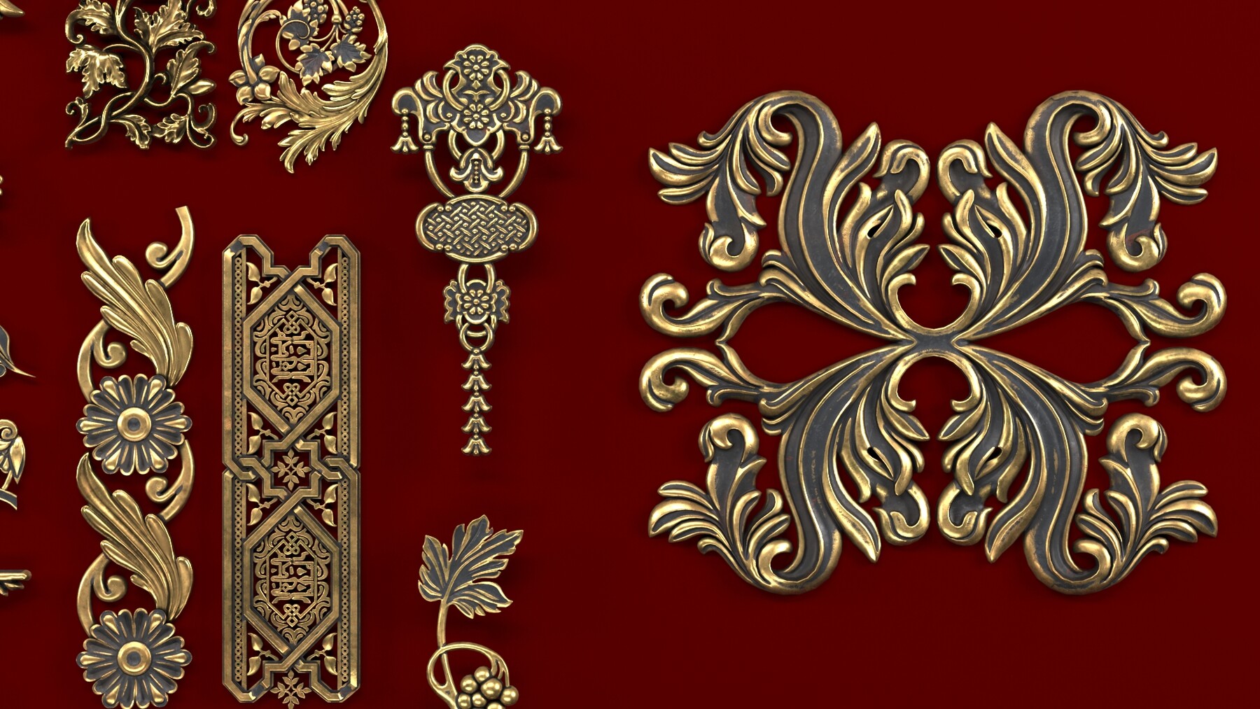 ArtStation - 4k Classical ornaments | Resources