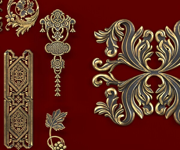 ArtStation - 4k Classical ornaments | Resources