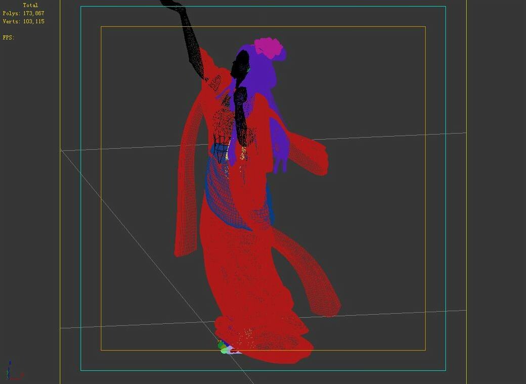 ArtStation - Stone sculpture - fairy flying sculpture | Game Assets