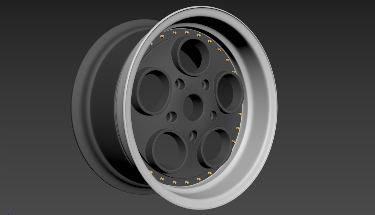 ArtStation - Autostrada Monza Custom wheel 3D model | Game Assets