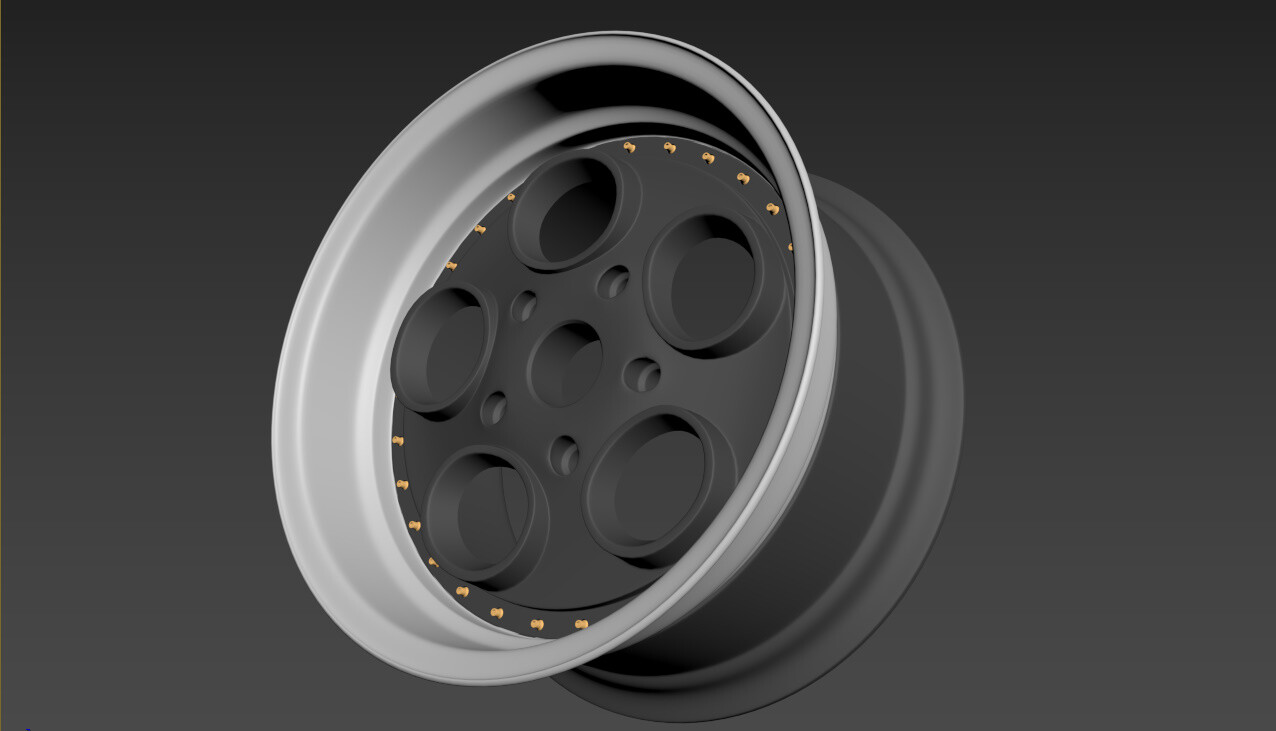 ArtStation - Autostrada Monza Custom wheel 3D model | Game Assets