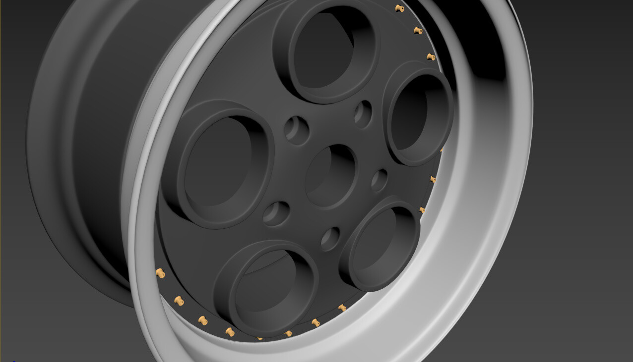 ArtStation - Autostrada Monza Custom wheel 3D model | Game Assets
