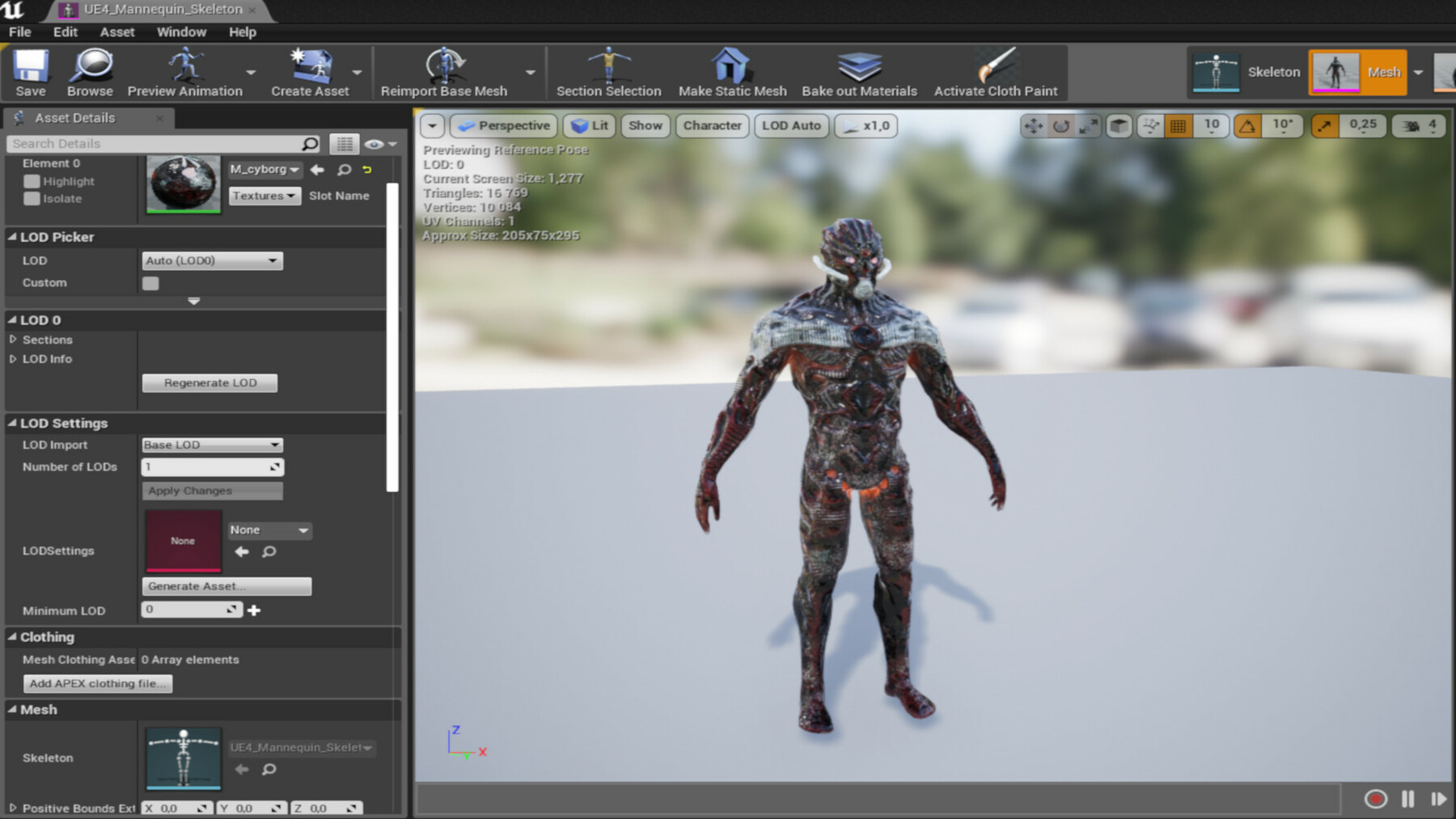 ArtStation - UE4 Cyborg, Alien, Mutant (cyborg Pack) | Game Assets