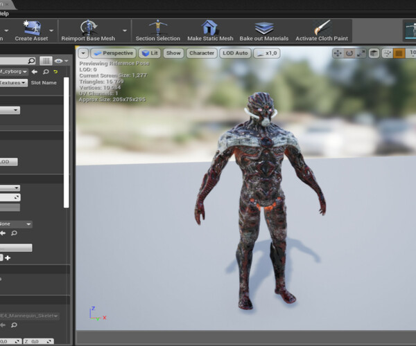 ArtStation - UE4 Cyborg, Alien, Mutant (cyborg Pack) | Game Assets
