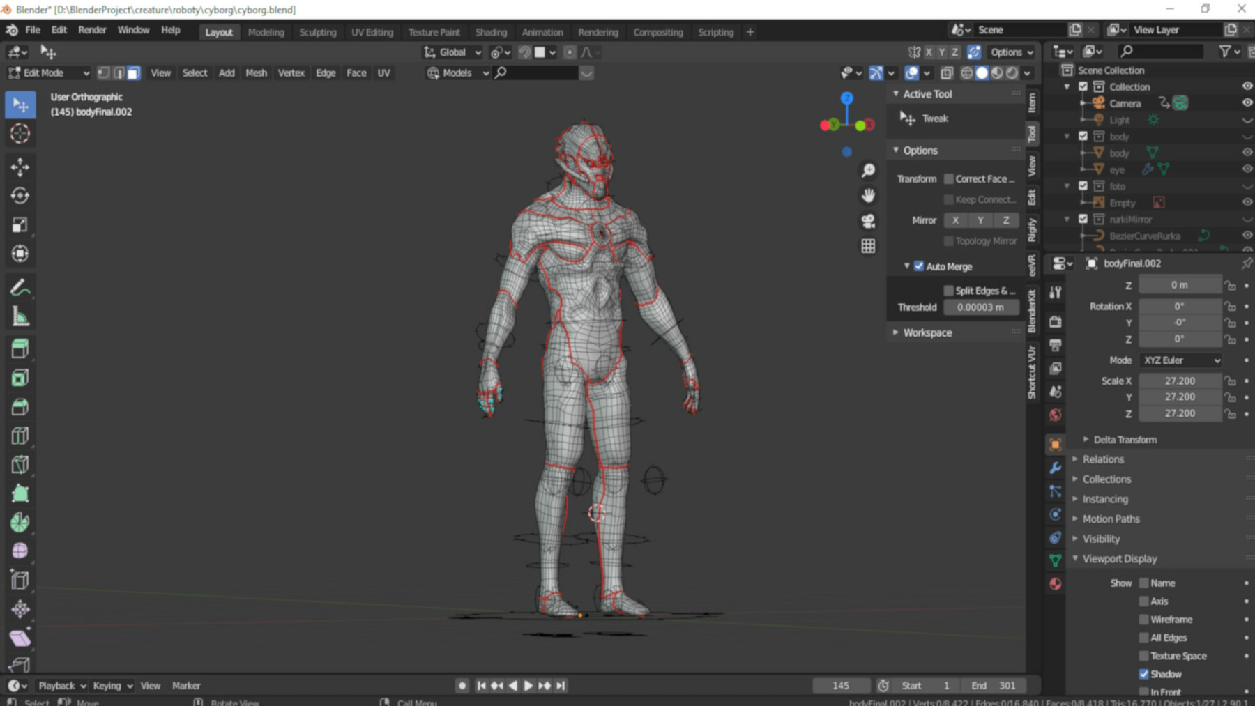 ArtStation - UE4 Cyborg, Alien, Mutant (cyborg Pack) | Game Assets