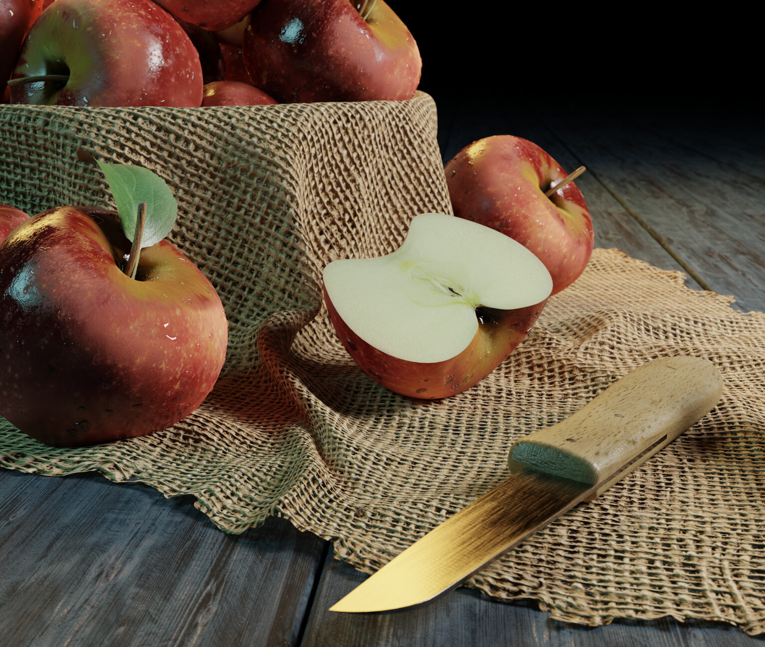 ArtStation - Apple Tray - Wallpaper | Artworks