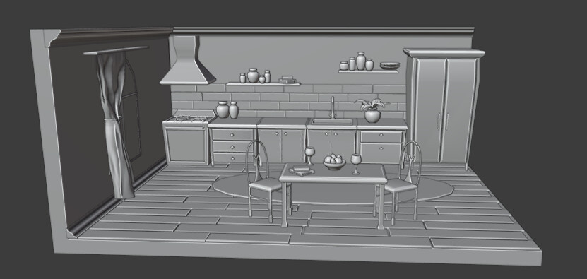 ArtStation - Tiny Kitchen | Game Assets
